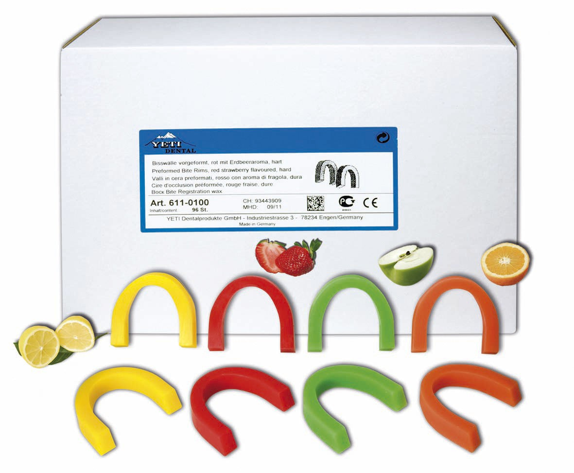 Bite Rims preformed with flavour – Unique Dental Supply Inc.