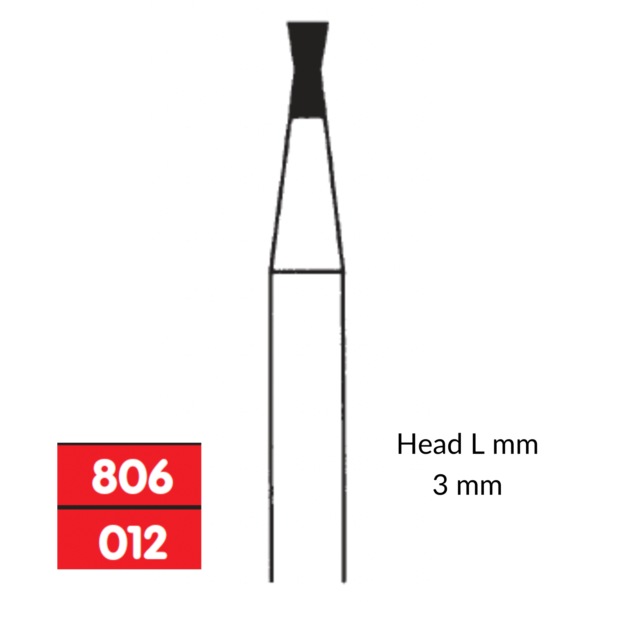 Diamond Burs - Double Inverted Cone (HP)/ Pack of 3 – Unique Dental ...