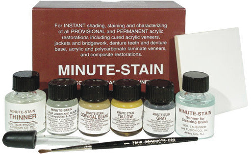 Minute Stain Acrylic Resin Stains – Unique Dental Supply Inc.
